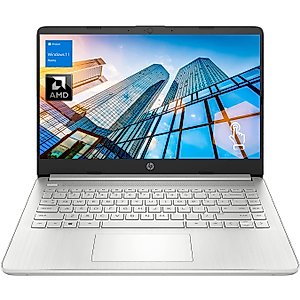 HP Essential 14 Laptop, 14" HD Touchscreen, AMD Ryzen 3 5300U, 8GB RAM, 512GB SSD, Webcam, HDMI, Wi-Fi, Windows 11 Home, Black