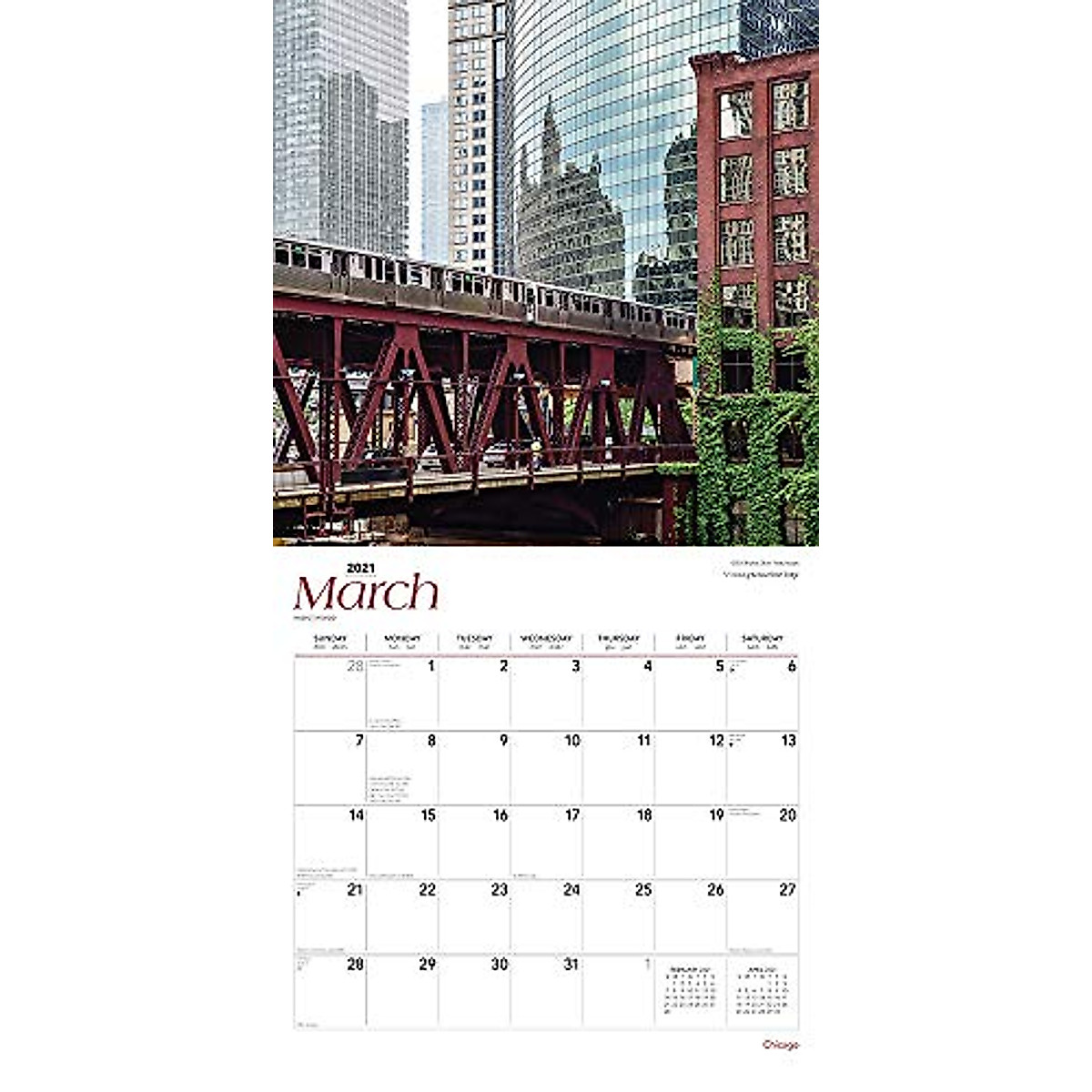 Chicago 2021 Calendar