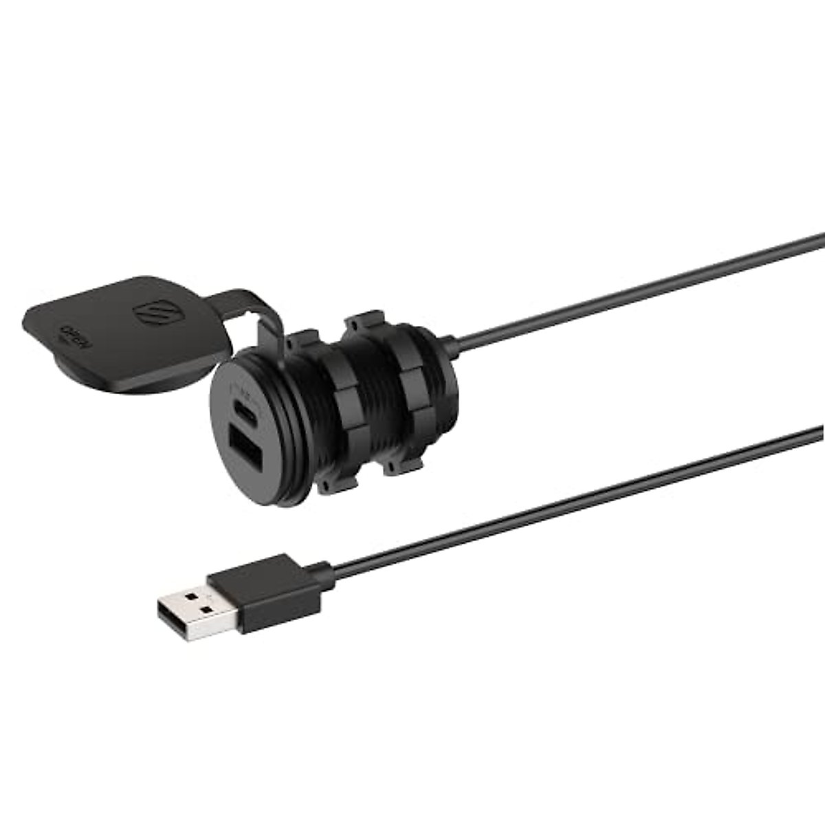Scosche Compatible with CarPlay or Android Auto Passthrough PowerVolt 27W Dash Port USB Type-C Car Charger with Power Delivery 3.0 CPPDRLK-SP