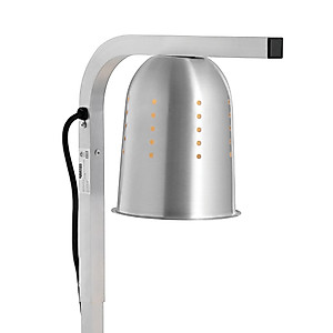 Kratos Bulb Warmer, One Bulb Heat Lamp, Silver, 120V, 250 Watts, Countertop Food Warmer for Restaurants (31M-001)