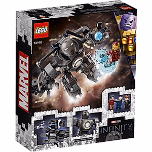 LEGO Marvel Iron Man Monger Mayhem Set 76190, Avengers Mech Building Toy, Action Figure, with Iron Man, Obadiah Stane and Pepper Potts Minifigures, Gift for 9 Plus Year Old Boys and Girls