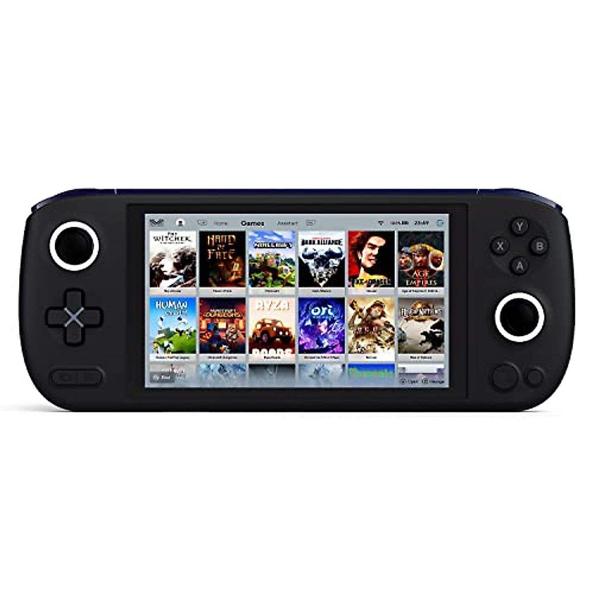 AYANEO Air Handheld PC Game Console,5.5 Inches OLED Touch Screen Video Game Console, Win 11 OS ,CPU AMD R5- 5560U ,7350 mAh Battery, 16GB/512GB (Black)