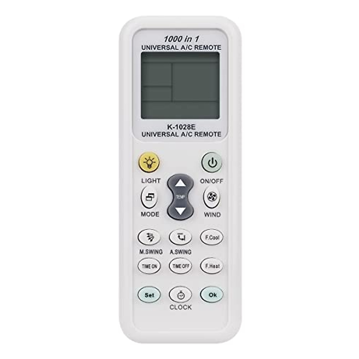 AULCMEET Universal AC Air Conditioner Remote Control Compatible with LG Panasonic Samsung Fujitsu Sharp Gree Guangda Guqiao Haier Helton Hemilton Hicon Hisense Hitachi Air Conditioner