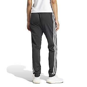 adidas Women's Essentials Fleece Tapered Cuff Pants, Black, Medium