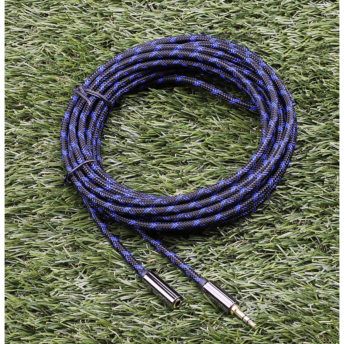 Ruaeoda 3.5 Male to Female AUX Extension Cable 10 ft,Double Shielded Braid 3.5mm Auxiliary Stereo Audio Headphone Extension Cable Nylon Braided Auxiliary Male to Female Long AUX Extension Cord