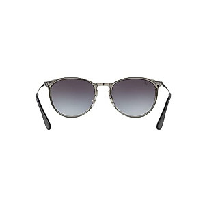 Ray-Ban RB3539 Erika Metal Sunglasses + Vision Group Accessories Bundle for unisex-adult (Metallic Grey/Light Grey Gradient Dark Grey (192/8G)