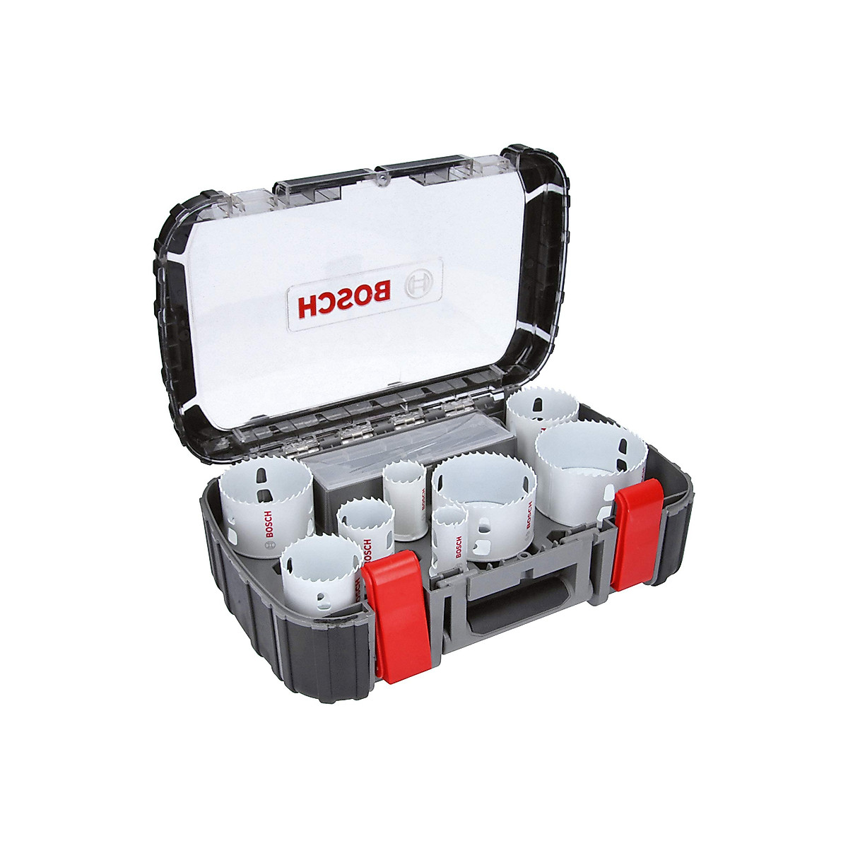 Bosch 2608594194 11-Piece Set Electricians Set Bi-Metal Hole Saws 8% Cobalt Alloy Diameter 25, 32, 40, 54, 60, 68, 76, 86 mm