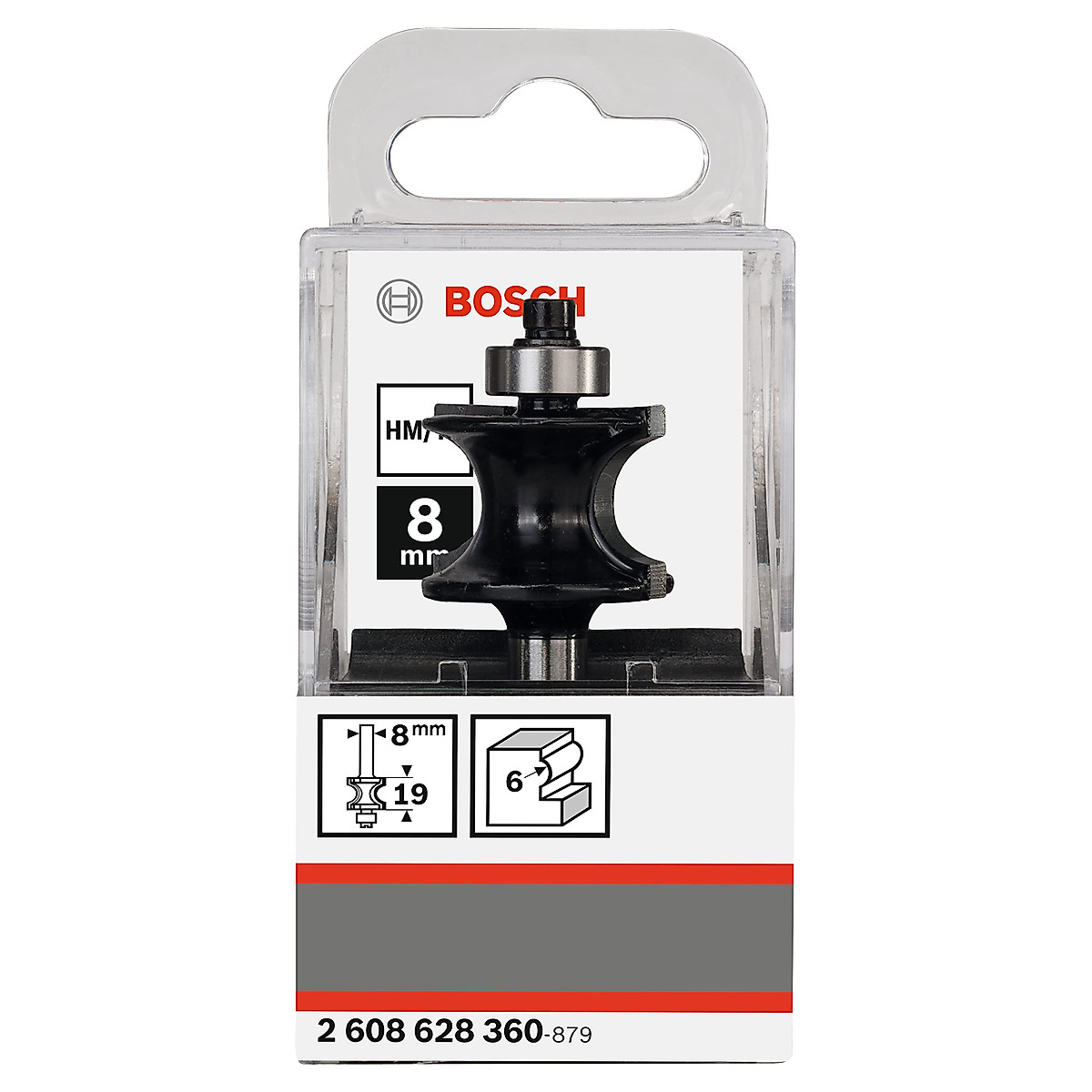 Bosch 2608628360 Roman Ogee Bit 27, 8x19x8mm
