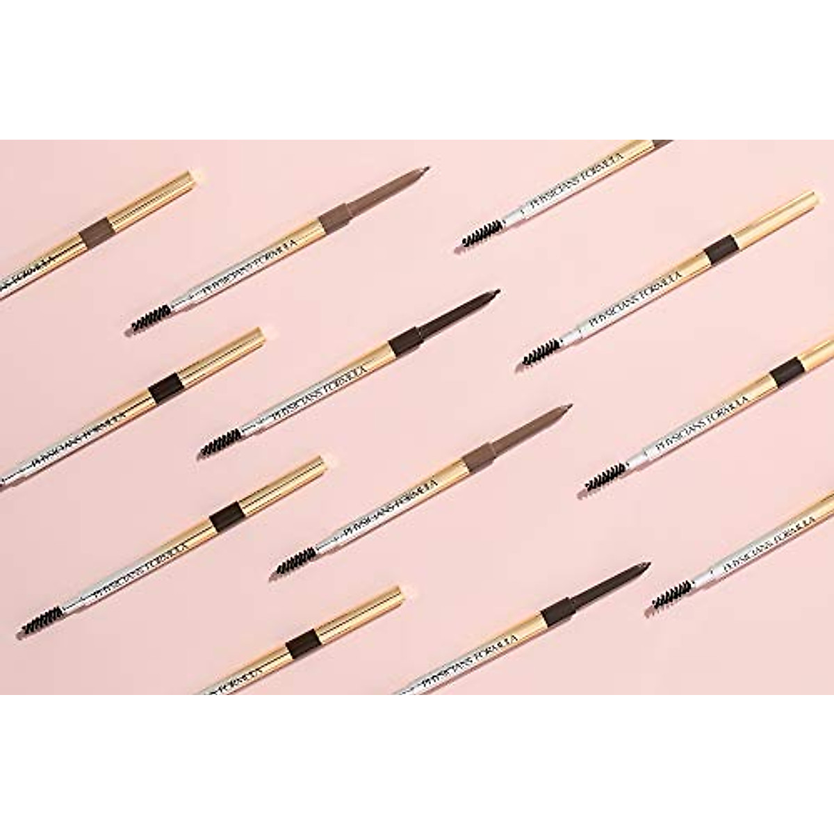Physicians Formula Eyebrow Retractable Slim Definer Brow Pencil, Medium Brown, Dual-Sided Brow Brush, Fine Tip, Shapes, Defines, Fills | Dermatologist Tested, Clinicially Tested