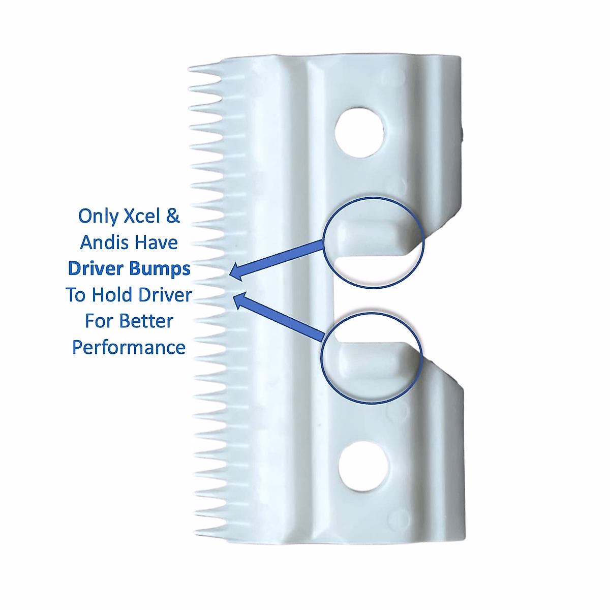 XCEL Ceramic Medium Cutter Blade Compatible with Andis, Oster A5 and Walh KM Series (2)