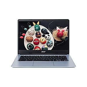 Acer Chromebook 314, 14" HD (1366x768) Touch Laptop, Intel Celeron N4000 Processor up to 1.10 GHz, 4GB DDR4 RAM, 64GB SSD, Webcam, Bluetooth, WiFi, Chrome OS, Silver, EAT Cloth