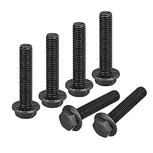 uxcell M12-1.75x60mm Hex Serrated Flange Bolts 10.9 Grade Carbon Steel Screws 6pcs