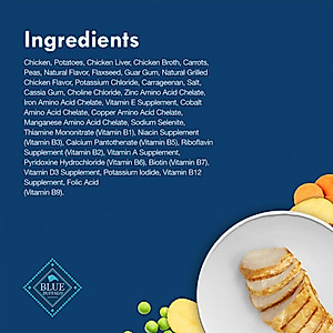 Blue Buffalo Delights Natural Adult Small Breed Wet Dog Food Cups, Pate Style, Grilled Chicken Flavor in Savory Juice 3.5-oz (Pack of 12)