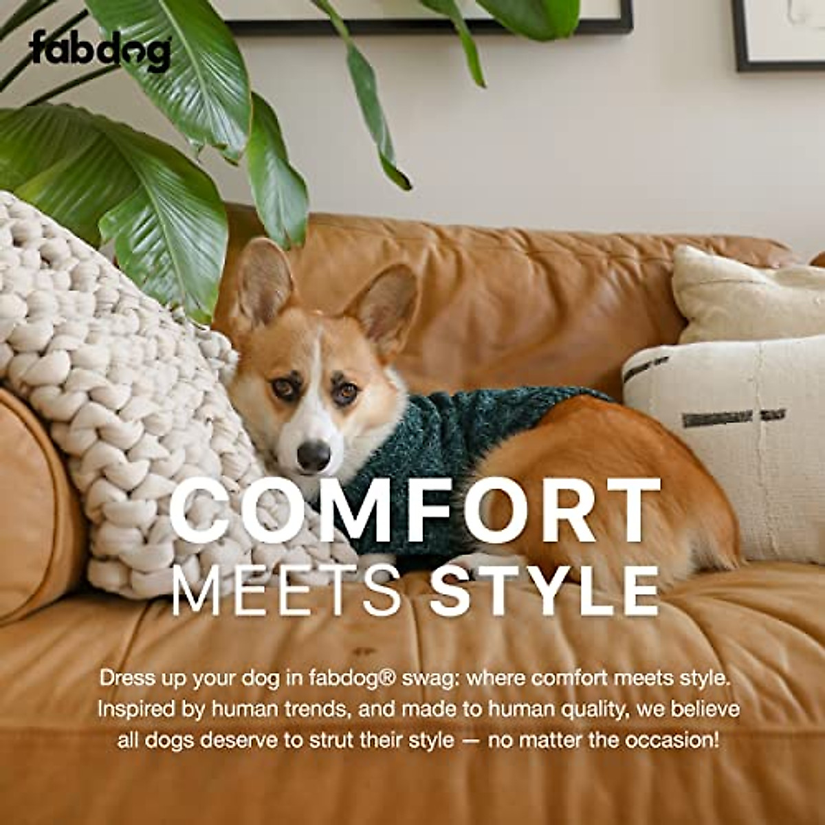 fabdog Dog Shirt - Funny T-Shirt for Dog - Quality Pet Apparel & Accessories | Cute Dog Clothes The Whole Family Will Love - Shirts for All Breeds |Feed Me and Tell Me Am Pretty 18"