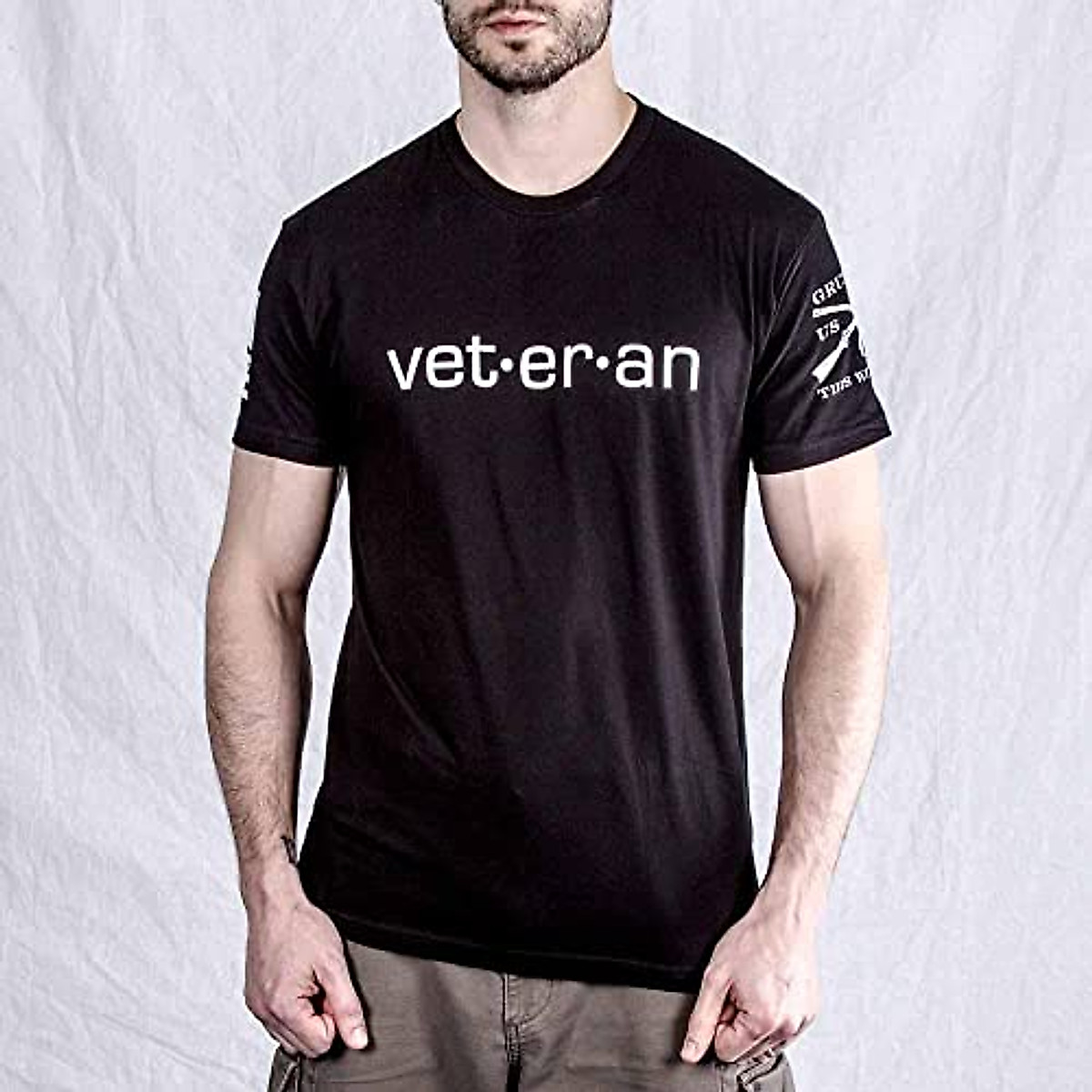 Grunt Style Blank Check Men's T-Shirt (Large) Black