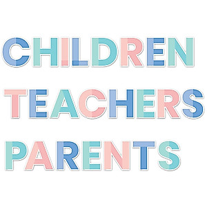 CTP Color Block Punch-Out Letters for Classroom – Essential Homeschool Supplies – Top Back To School Supplies 8656