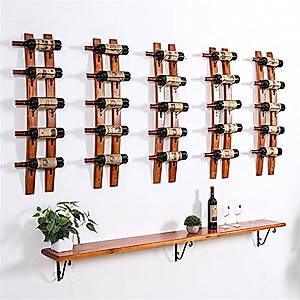 Stylish Simplicity Wooden Wine Rack Wallmounted Wine Glass Holder, PIBM