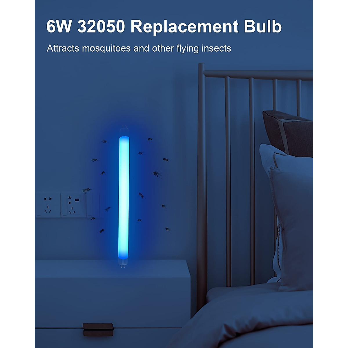 Shootingstar 4 Pack 32050 Replacement Bulbs Compatible with Dyna Trap DT2000XLP DT2000XL DT3012, T5 6W Dyna Trap 1 Acre Mosquito & Flying Insect Trap Replacement UV Bulb