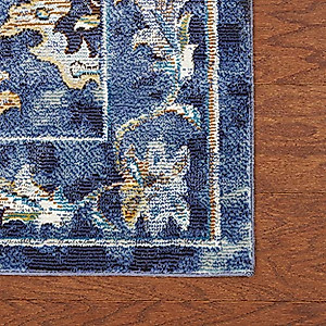 LR Home Gala Collection Area Rug, 4' x 6', Indigo Multi