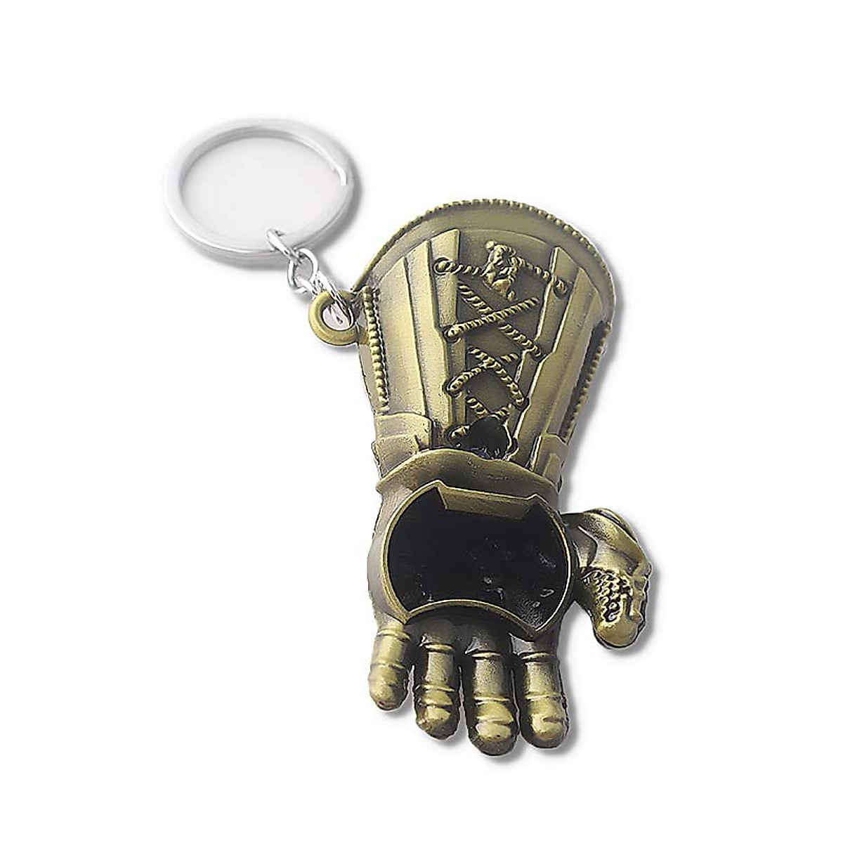 Xwbella Keychain, Infinity Gauntlet Key Chain Metal Key Ring, Cool Gifts for Men, Husband, Boyfriend (Bronze)