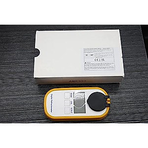 AMTAST Digital Brix Refractometer Sugar Refractometer Juice Brix Refractometer for Brix/ND, 0.0 to 90.0%/1.3330 to 1.5177 ND Range, Automatic Temperature Compensation AMR302