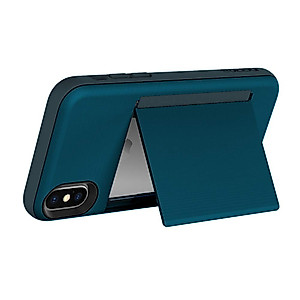 Incipio STOWAWAY - Back cover for cell phone - Plextonium, Flex2O polymer - navy - for Apple iPhone X