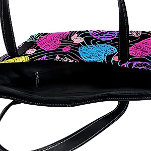 Valentine's Day Heart Leather Tote Shoulder Bag for Women Satchel Handbag