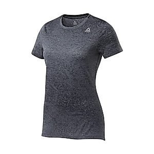 Reebok Womens OSR Knit Basic T-Shirt, Grey, XX-Small