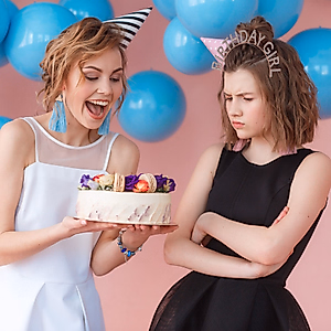 Noorse Birthday Celebration Set for Women - Rose Gold Birthday Tiara, Sash, and Button Pin - for Birthday Girls and Princess Fans - Ideal for Parties and Photoshoots