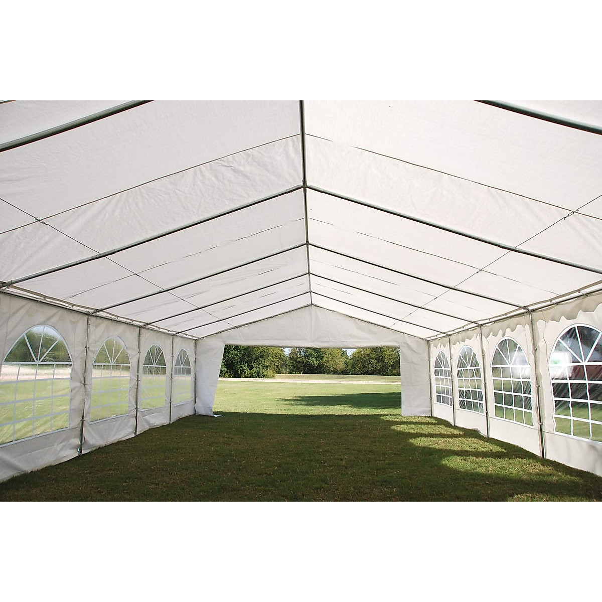 DELTA 40'x20' Budget PE Tents for Parties, Party Tent, Wedding Tent,Outdoor Event Canopy,Outdoor Canopy, carpas para Fiestas with Waterproof Top Cover, Removable Window Walls