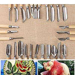 Vegetable Fruit Food Peeling Carving Tools Kit Culinary Carving Tool Set for Fruit/vegetable Garnishing Making