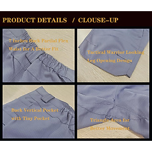 Yameekamulga Tactical Workout Shorts for Men Summer Military BDU Combat Army Casual Hiking Training Travel Hunting