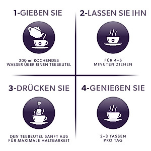 NUTRAVISION - Eye Health Tea – Includes Bilberry & Eyebright - For general and age-related eye health - 20 Enveloped Tea Bags - by Nutra Tea - Herbal Tea