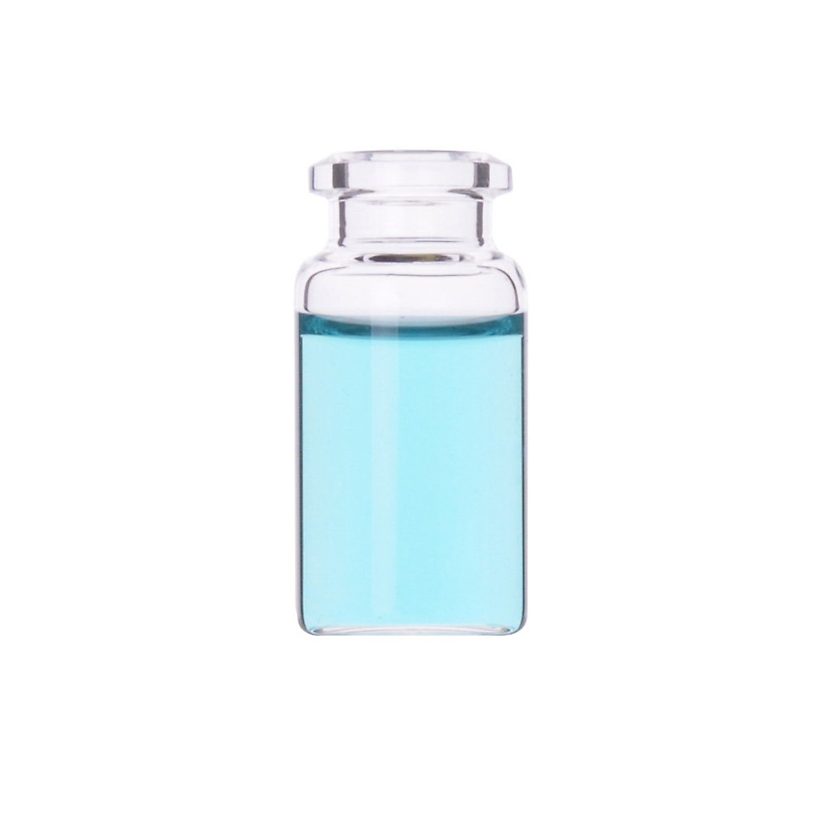 Wheaton W225282 Borosilicate Glass Clear Flat Bottom Headspace Vial, Beveled Finish, 10ml Capacity (Case of 100)