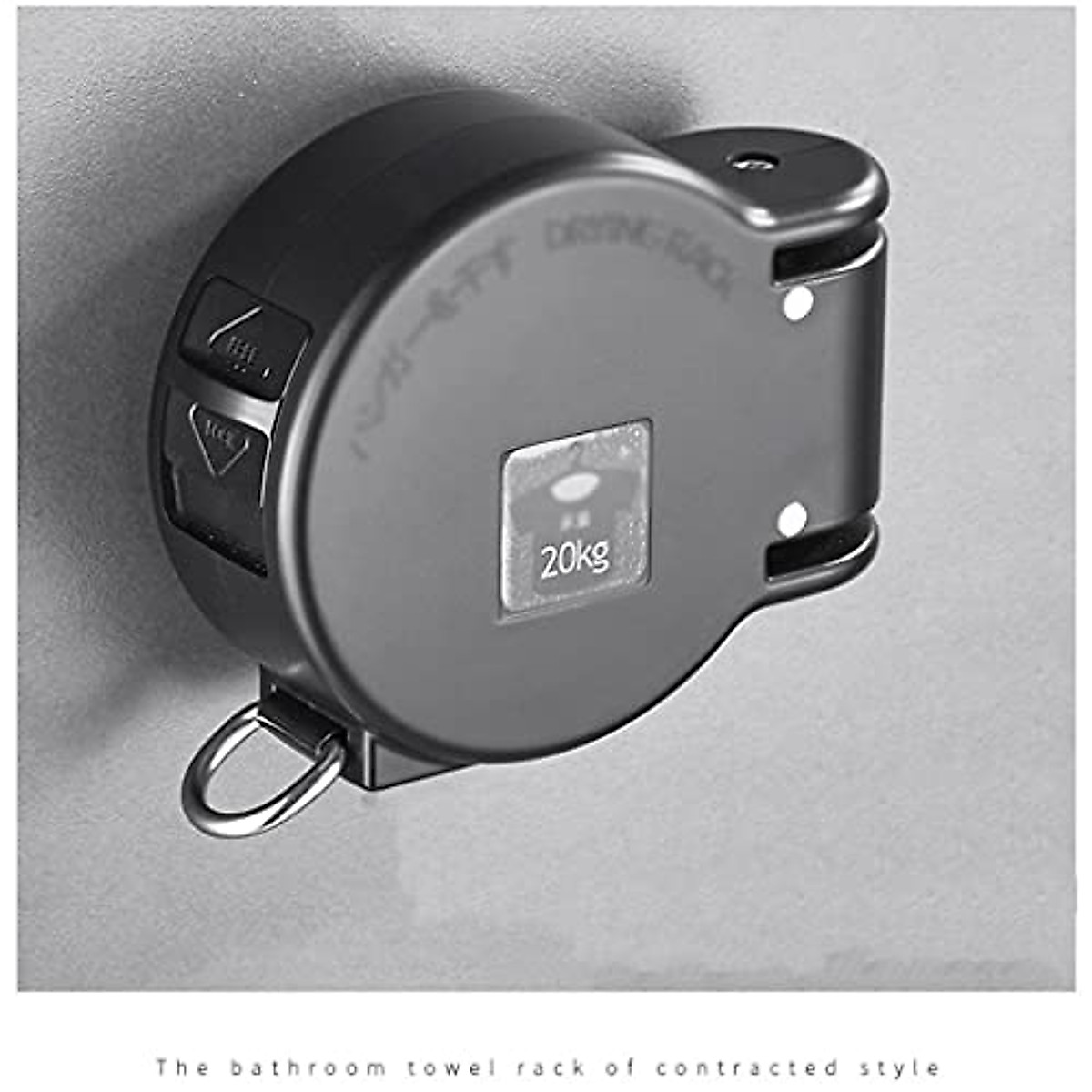 N/A Black/White Clothesline Dryer Laundry Holder Retractable Belt Wall Mounted Drying Racks Hidden Hanger ( Color : D , Size : 1 )