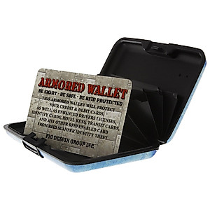 Flower Armored Wallet Credit Card Case (Rose)