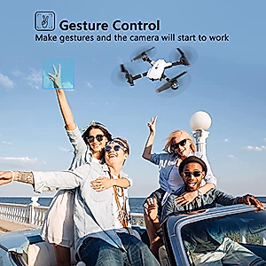 Drones with Camera for Adults - 1080P FPV Drone with Carrying Case, Foldable RC Drone W/2 Batteries, Altitude Hold, Headless Mode, ATTOP Camera Drones for Adults/Beginners, Girls/Boys Gifts