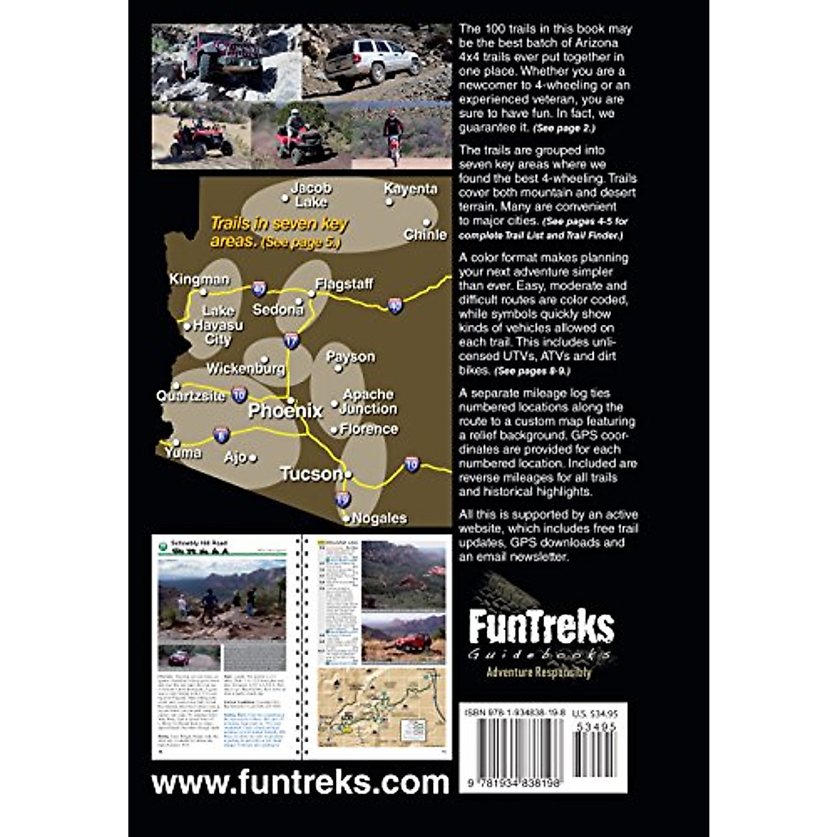 Guide to Arizona Backroads & 4-Wheel-Drive Trails: Easy, Moderate, Difficult