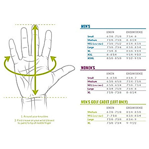 Bionic StableGrip with Natural Fit Golf Glove - White (Medium/Large, Left)
