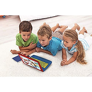 LEXiBOOK JC598PAi4 Paw Patrol-Educational and Bilingual Laptop Portuguese/English-Toy for Child Kid (Boys & Girls) 124 Activities, Learn Play Games and Music with Chase Marshall-Red/Blue