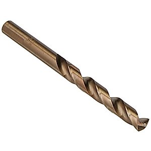BOSCH CO2155 1-Piece 7/16 In. x 5-1/2 In. Cobalt Metal Drill Bit for Drilling Applications in Light-Gauge Metal, High-Carbon Steel, Aluminum and Ally Steel, Cast Iron, Stainless Steel, Titanium