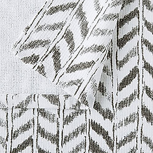 Tommy Bahama Maui Herringbone Dual Purpose Kitchen Towel 2-Pack Set, Grey, 16"x28"