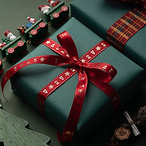 RUSPEPA Green Kraft Wrapping Paper - 81.5 Sq Ft Heavyweight Paper for Wedding,Birthday, Shower, Congrats, and Holiday - 30 inches x 32.8 feet Per Roll