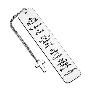 Christian Bookmark Bible Verse Inspirational Gifts for Women Men Religious Gifts Bookmarks Book Lovers Godson Book Marks Baptism Catholic Christmas Graduation Birthday Gifts for Female Book Mark