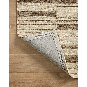 Loloi Chris Loves Julia x Polly Beige/Tobacco 2'-0" x 5'-0" Accent Rug