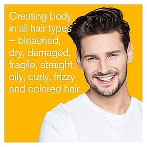 Volumising Conditioner - Lightweight Hair Thickening Conditioner For Fuller Looking Hair in One Use - For Thin, Flat & Fine Hair - Enhanced Volume, Shine, Movement & Elasticity - Sulphate Free