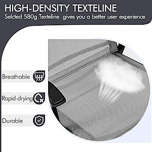 Yaheetech Patio Chairs Outdoor Chairs Set of 2 Portable Dining Chairs with Armrests for Camping, Lawn Yard Beach, Folding Patio Chairs 2-Pack Patio Chairs Metal Frame