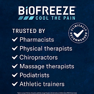 Biofreeze Pain Relief Roll-On, Gel & Spray, Knee & Lower Back Pain Relief, Sore Muscle Relief, Neck Pain Relief, FSA Eligible, Assortment Pack (Menthol 3 FL OZ Roll-On, 4 FL OZ Gel, 4 FL OZ Spray)