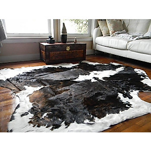 rodeo Cowhide Rug Dark Brindle Size 6x8 Feet Dc