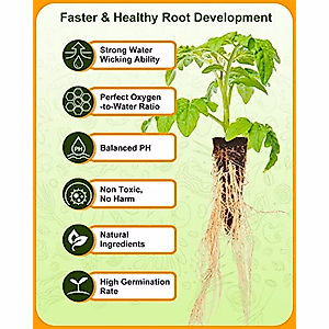 80 PCS Grow Sponges for Hydroponics, Replacement for AeroGarden Seed Pods, Hydroponic Sponges, Root Growth Sponge, Seed Starter Pods for Indoor Gardening System, Pod Refill Peat Sponges (No Seeds)